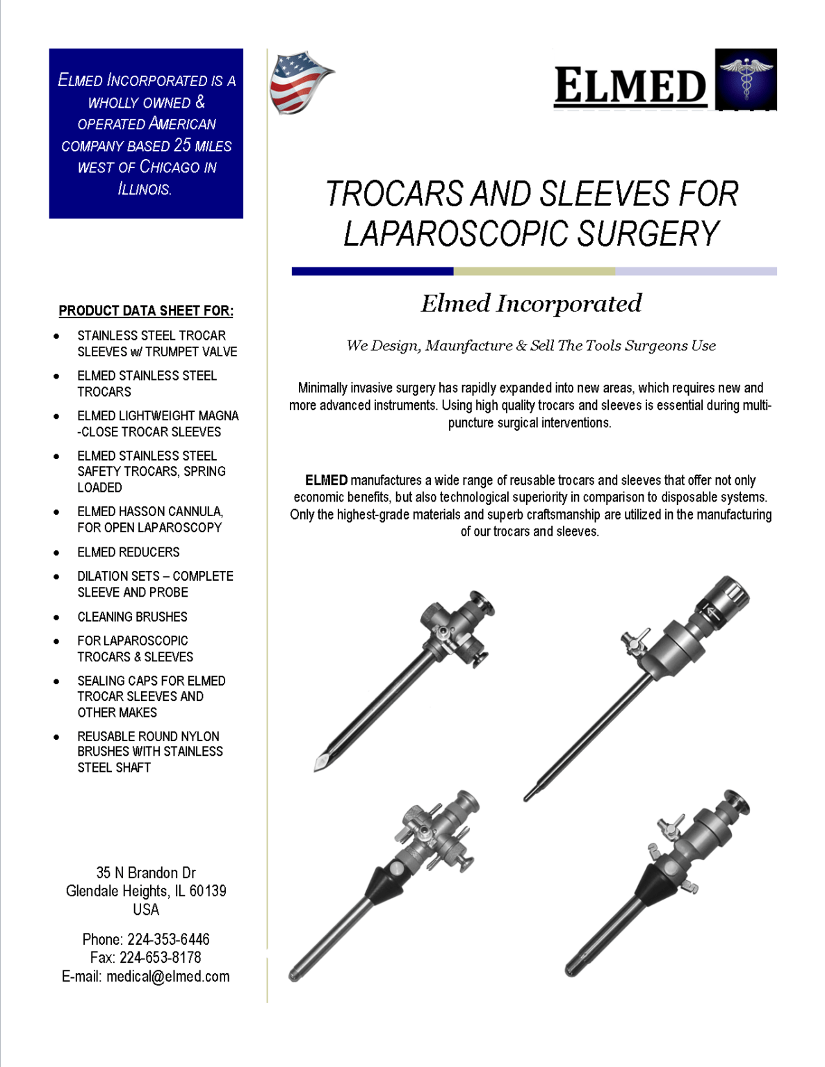 Trocars & Sleeves for Laparoscopic Surgery | Elmed
